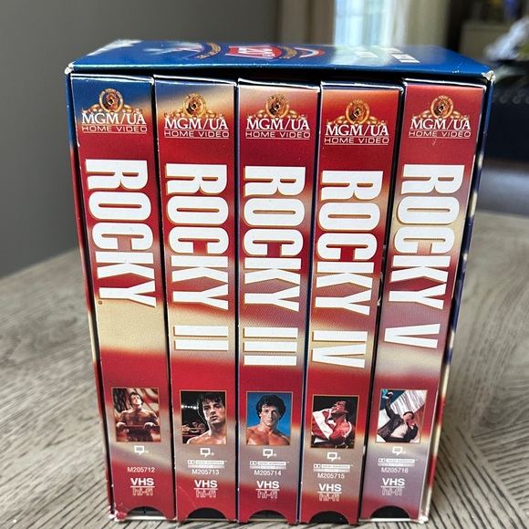 MGM/ UA | Media | Rocky Vhs Collection Red And Blue | Poshmark